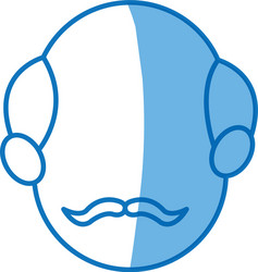 Head face man father people image Royalty Free Vector Image
