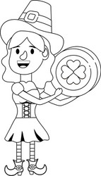 Female Leprechaun Vector Images (over 700)