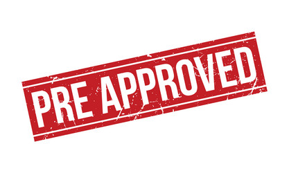 Pre approved rubber stamp seal Royalty Free Vector Image