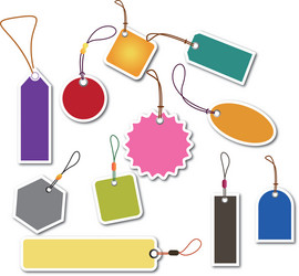 Sticky labels set for baby name cute cartoon Vector Image