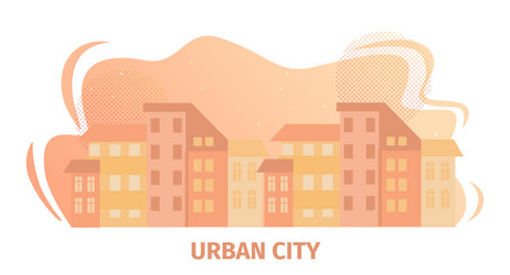 Horizontal Banner with Megapolis Vector Images (over 100)