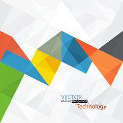 Abstract triangle background with space for text Vector Image