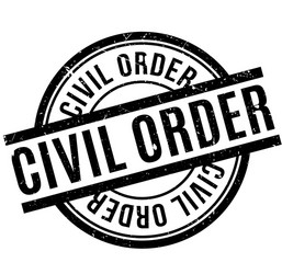 Civil order rubber stamp Royalty Free Vector Image