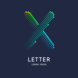 Modern alphabet font capital letters of the latin Vector Image