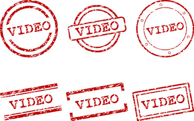 Video stamp Royalty Free Vector Image - VectorStock
