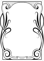 Calligraphic vintage text frame decorative Vector Image