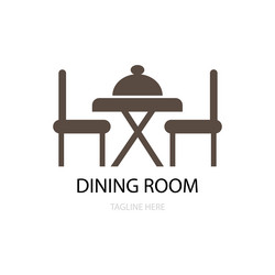 Dining room logo Royalty Free Vector Image - VectorStock