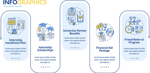 Internship overseas infographic template Vector Image