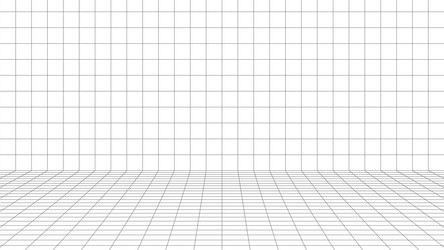 Futuristic grid in perspective projection Vector Image