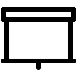 Wall-mounted projector for business meetings Vector Image