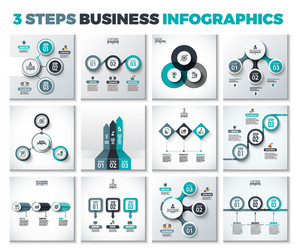 Business data visualization process chart Vector Image