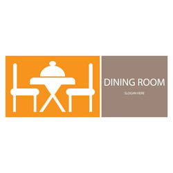 Dining room logo Royalty Free Vector Image - VectorStock