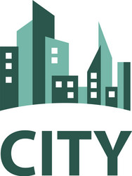 Eco town logo icon design Royalty Free Vector Image