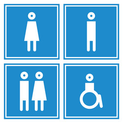 Peeing man icon symbol pissing sign urinate Vector Image