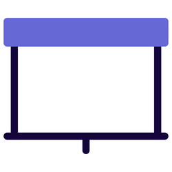 Wall-mounted projector for business meetings Vector Image