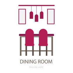 Dining room logo Royalty Free Vector Image - VectorStock