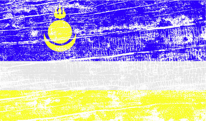 Flag of buryatia with old texture Royalty Free Vector Image