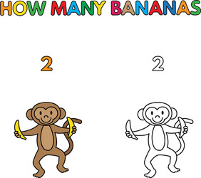 Monkey Counting Bananas Vector Images (21)