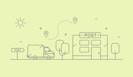 Post Office Symbol on Map Vector Images (over 400)