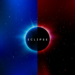 Realistic set of solar eclipse overlay effect Vector Image