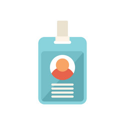 Work id card icon outline event time Royalty Free Vector