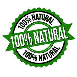 100 renewable energy label or sticker Royalty Free Vector