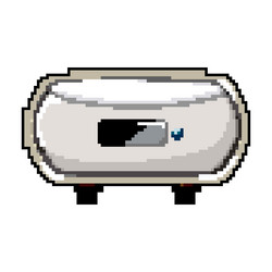 Gas water boiler game pixel art Royalty Free Vector Image