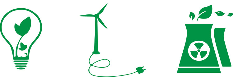 Energy conservation icon on white background Vector Image