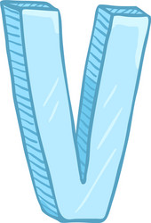 Single cartoon - the letter e Royalty Free Vector Image