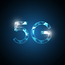 5g technology abstract background Royalty Free Vector Image