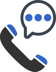 Telephone conversation icon Royalty Free Vector Image