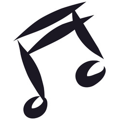 Black musical notes Royalty Free Vector Image - VectorStock