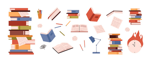Homework Pile Vector Images (over 790)