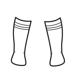 Bloomers on cuffs outline for coloring on a white Vector Image