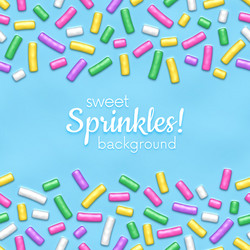 Seamless pattern with many decorative sprinkles Vector Image