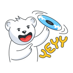 Spinning cd Royalty Free Vector Image - VectorStock