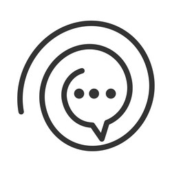 Talk logo modern graphic abstract template icon Vector Image