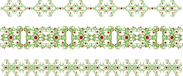 Green floral border Royalty Free Vector Image - VectorStock