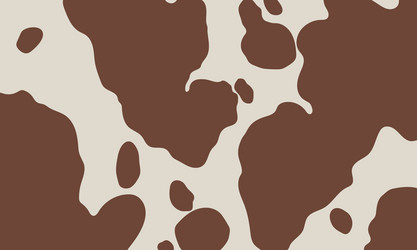Brown cow print pattern animal seamless Royalty Free Vector