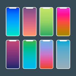 Gradient sample set colorful gradients for poster Vector Image