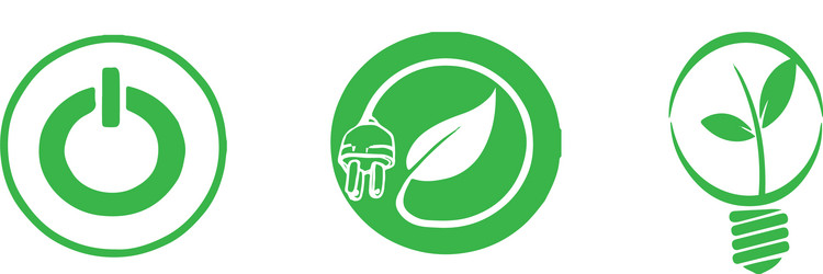 Energy conservation icon on white background Vector Image