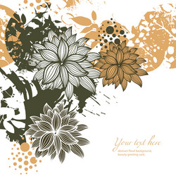 Floral background in spring colors flowers Vector Image