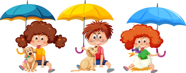 Umbrella Kids Clipart Vector Images (over 450)
