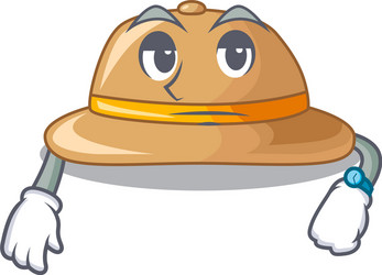 Boxing winner cork hat in a cartoon style Vector Image