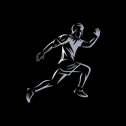 Sport sporty and athletic man Royalty Free Vector Image