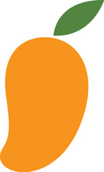 Mango logo flat design Royalty Free Vector Image