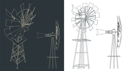 Outback Windmill Vector Images (17)