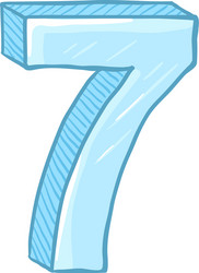 Cartoon - number tree the figure 3 Royalty Free Vector Image