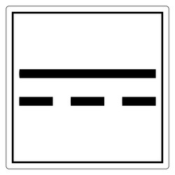 Alternating current ac symbol sign isolate Vector Image