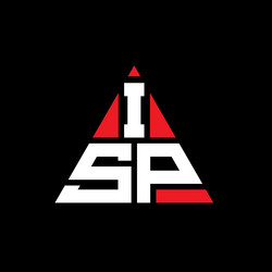 Isp logo letter design Royalty Free Vector Image